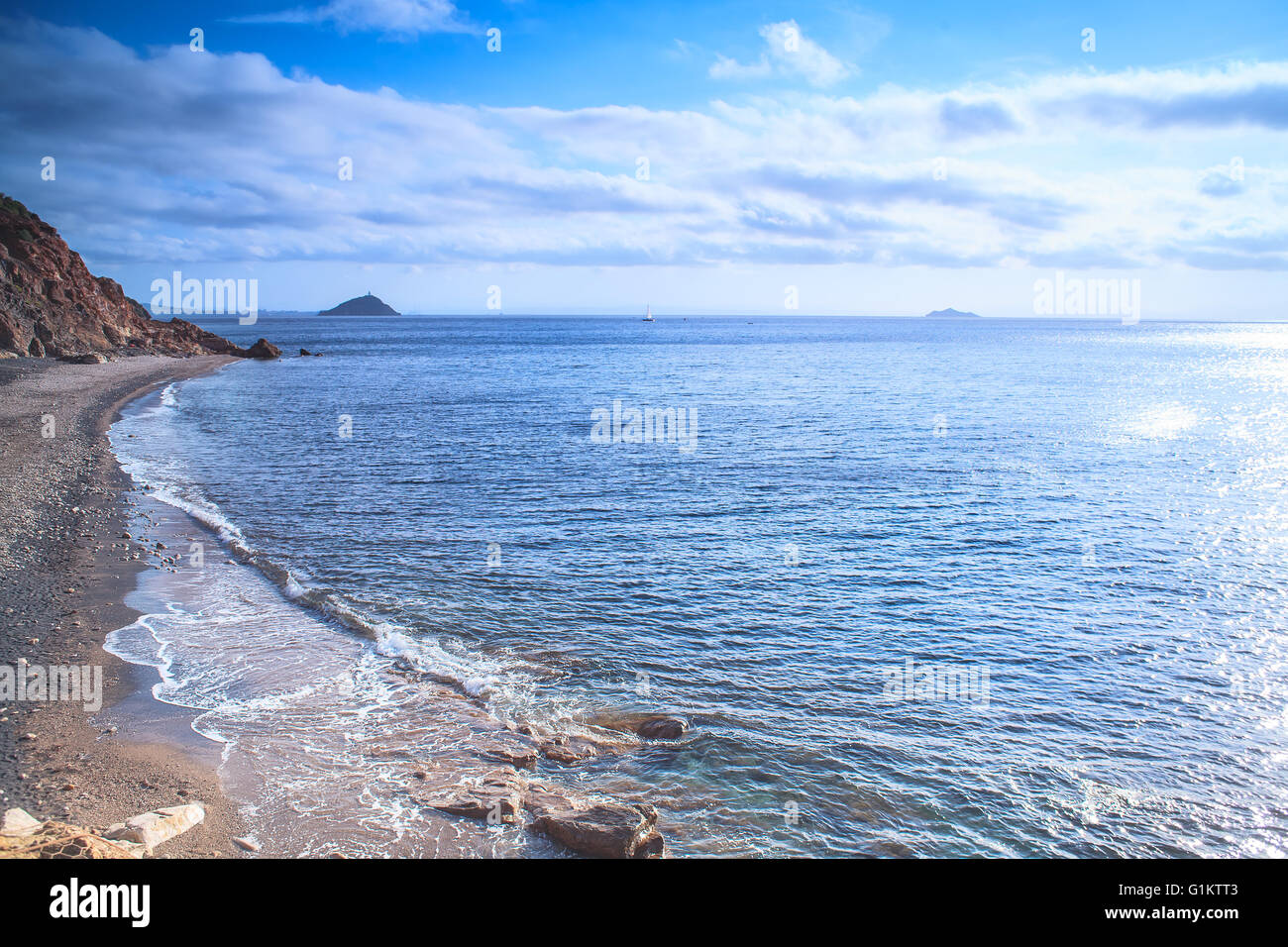 A beach near Cavo, Elba Island, Italy Stock Photo - Alamy