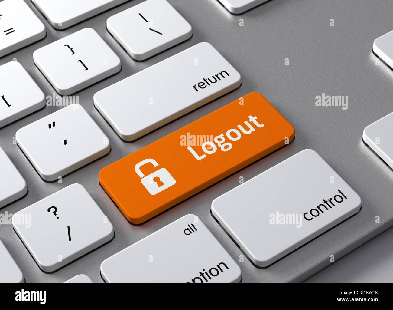 Logout Button Orange