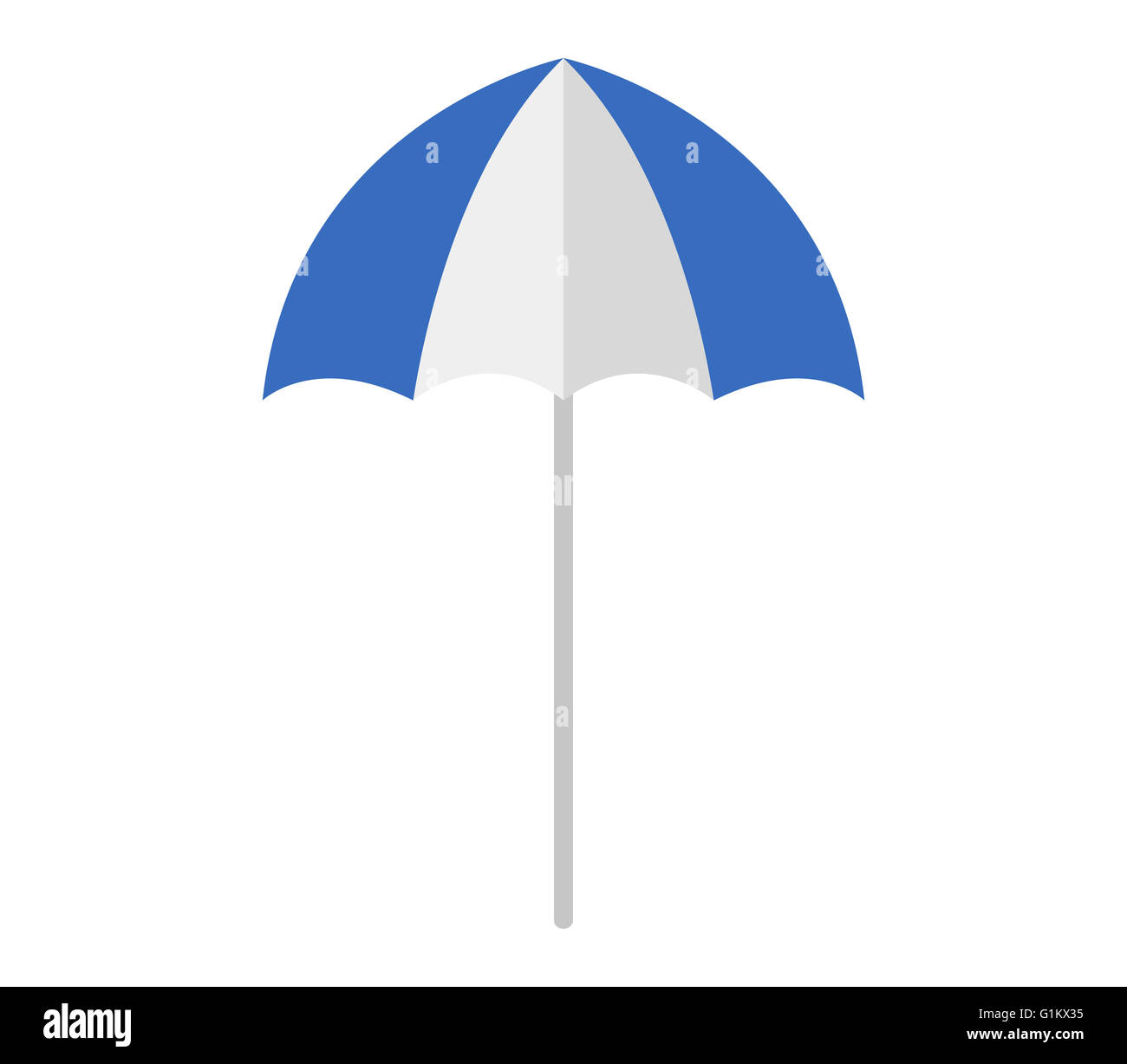 Umbrellas on sea beach Cut Out Stock Images & Pictures - Alamy