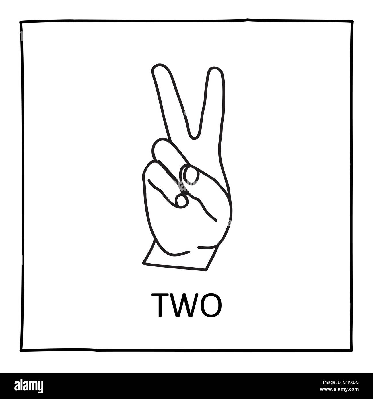 Doodle Counting Fingers icon Stock Vector Image & Art - Alamy