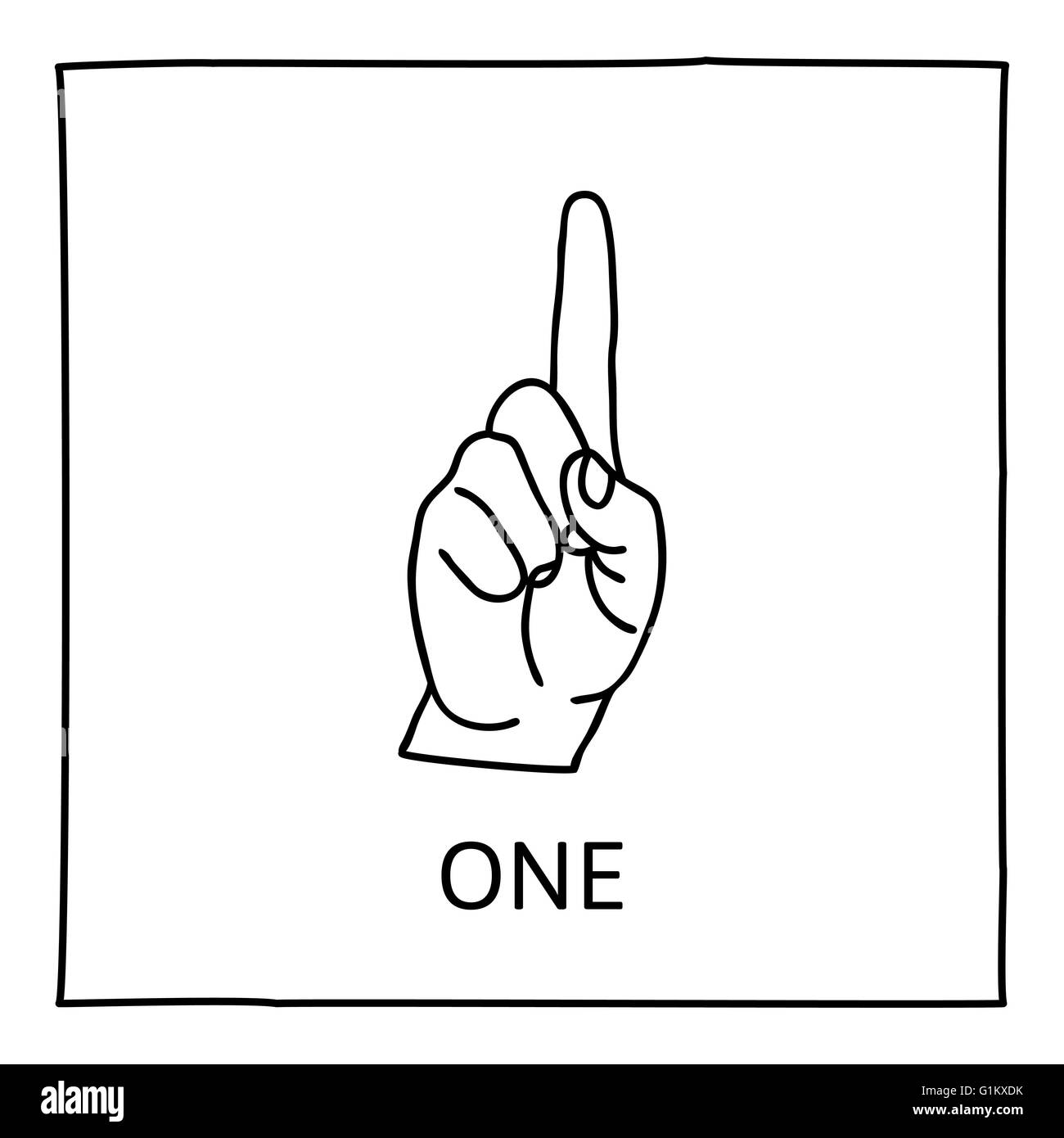 Doodle Counting Fingers icon Stock Vector Image & Art - Alamy