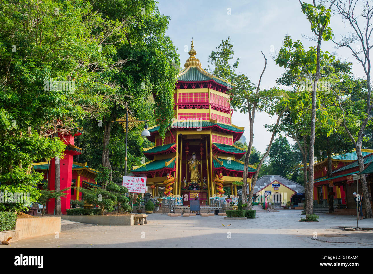 Buddha in Wat Tham Seua (Tiger Cave), Krabi, Thailand Stock Photo - Alamy