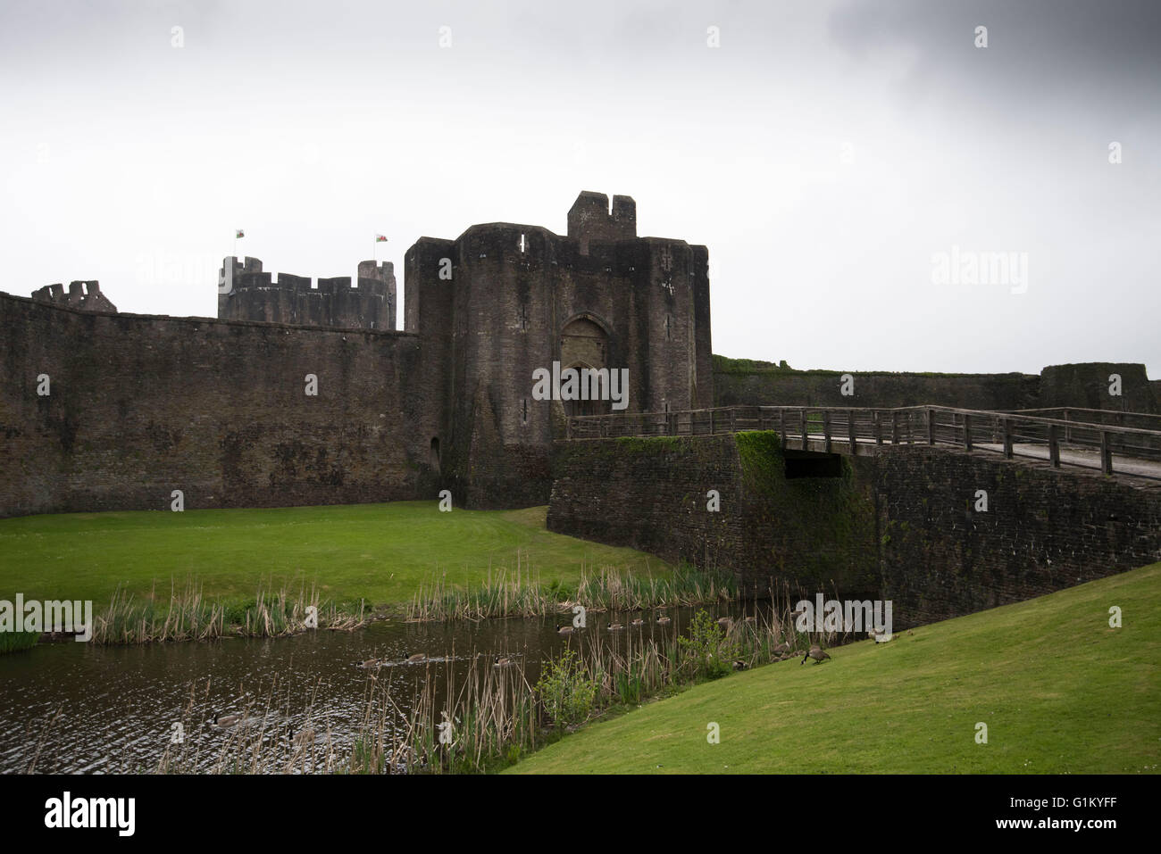 Castle in cloudy weather hi-res stock photography and images - Alamy