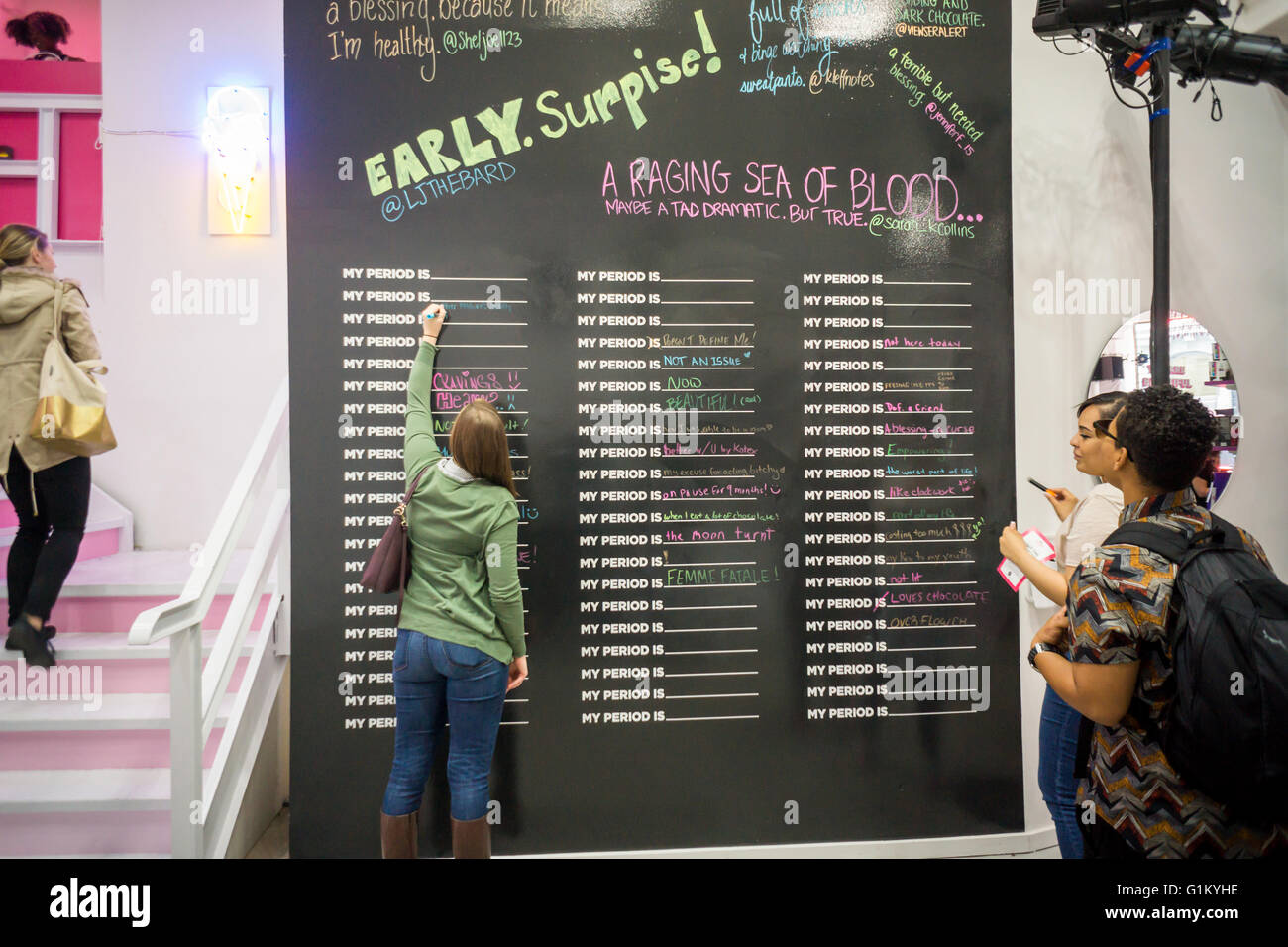 Visitors to The Period Project's self-proclaimed world's first pop-up ...