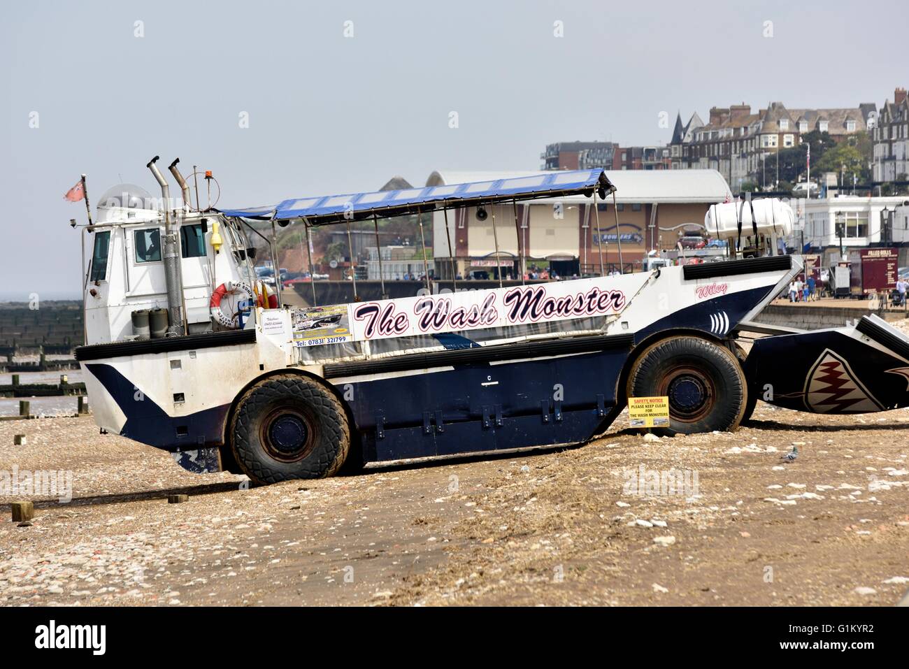 The Wash Monster on Hunstanton beach Norfolk England Stock Photo - Alamy