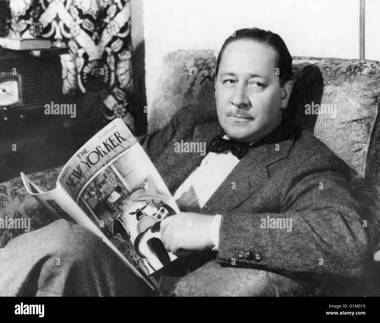 ROBERT BENCHLEY (1889-1945). American humorist. Photograph, 1936 Stock ...