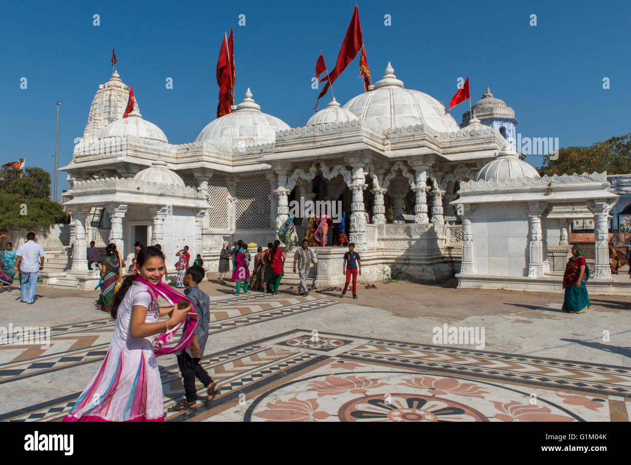 Temple Of Goddess Bahuchar Mata, Becharaji Stock Photo - Alamy
