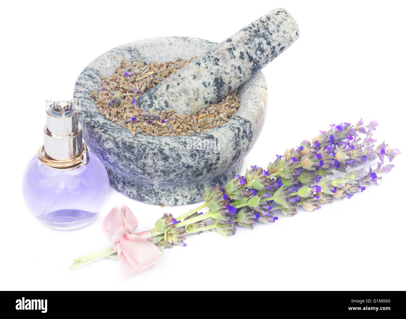 Lavender flowers spa Stock Photo - Alamy
