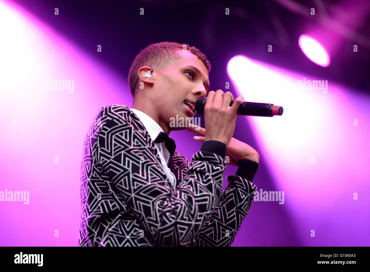 BARCELONA - MAY 28: Stromae, Belgian singer who plays House, New Beat ...