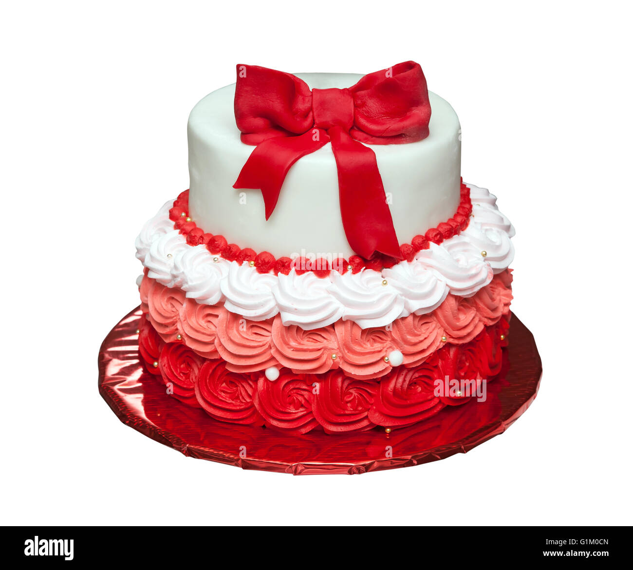 Cream wedding bow Cut Out Stock Images & Pictures - Alamy