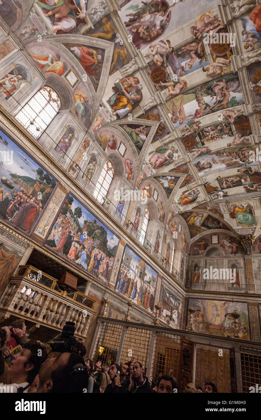 The Sistine Chapel ceiling Stock Photo - Alamy