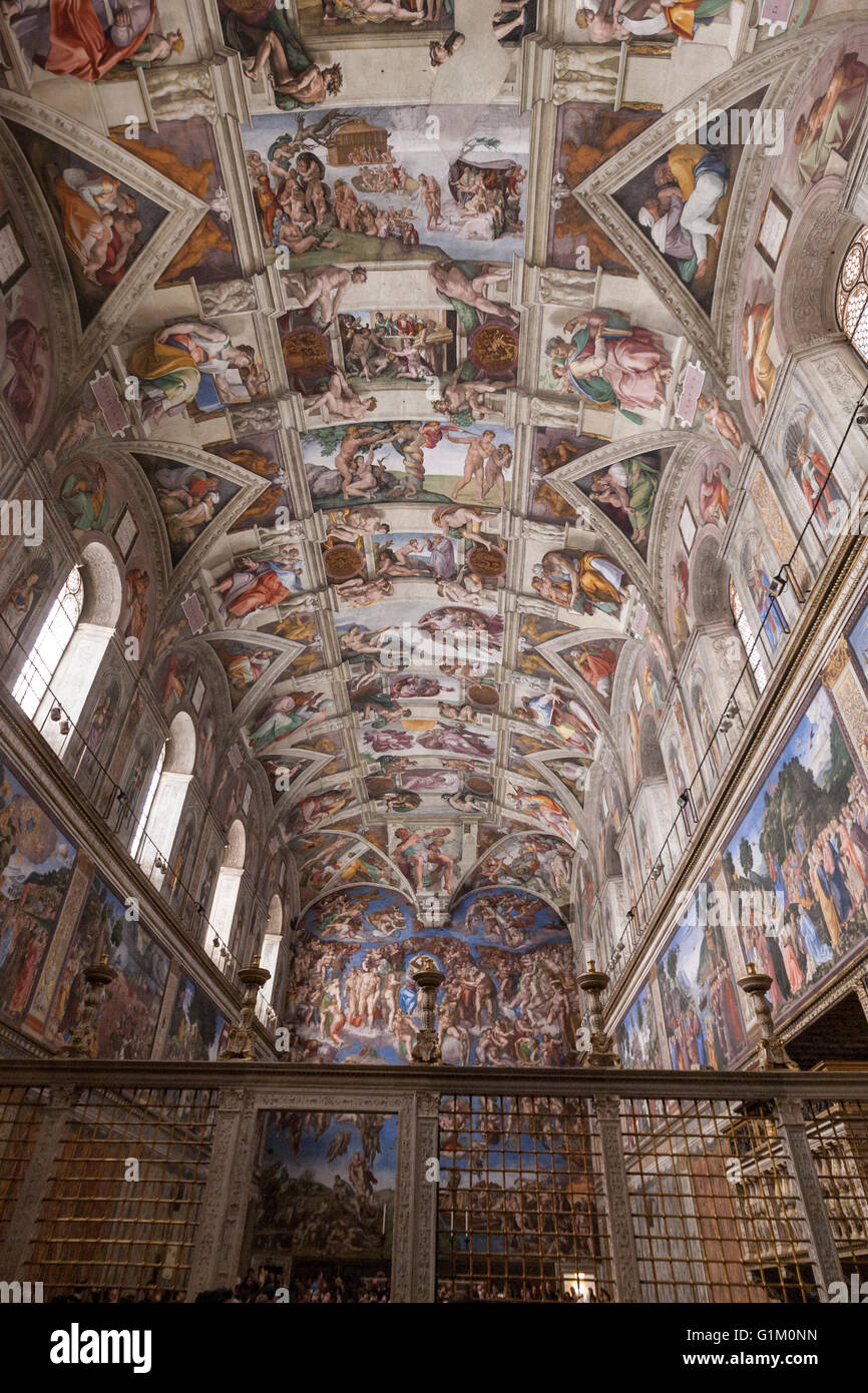 Sistine Chapel Ceiling Adam High Resolution Stock Photography and ...