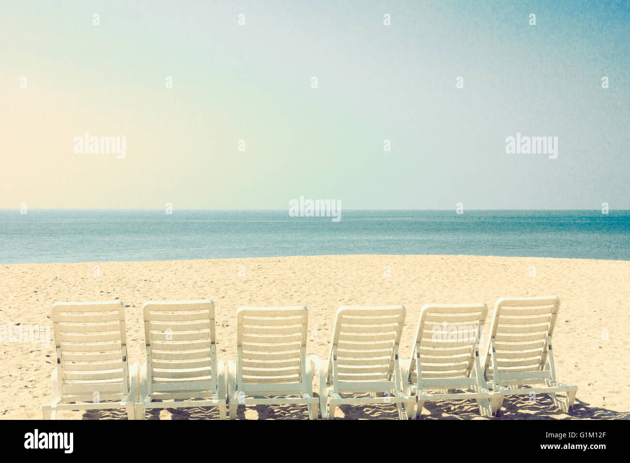 Vintage summer beach Stock Photo - Alamy