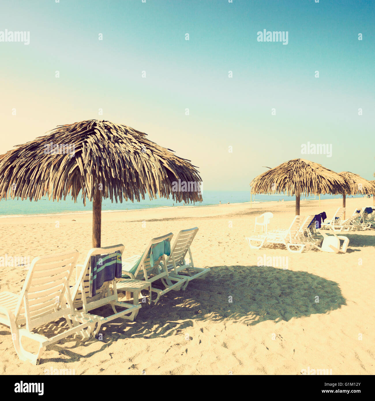 Vintage summer beach Stock Photo - Alamy