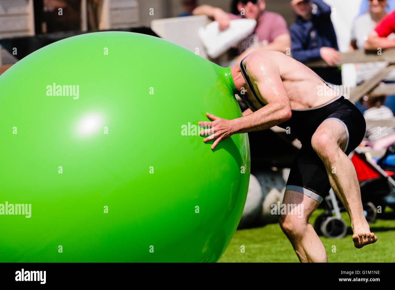 Man stuck inside balloon hi-res stock photography and images - Alamy
