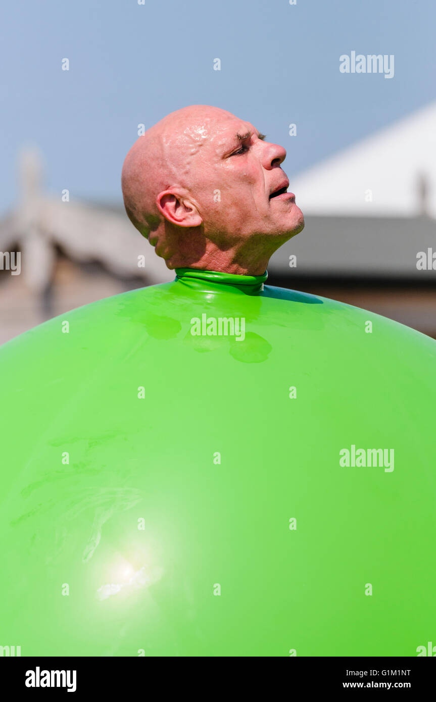 Man stuck inside balloon hi-res stock photography and images - Alamy