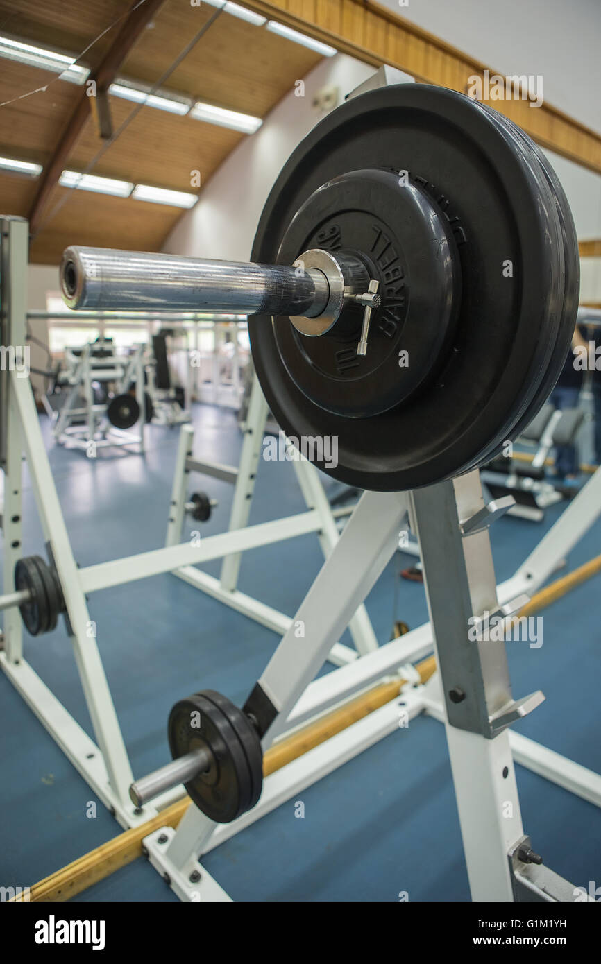 Fitness equipment in the gym Stock Photo - Alamy