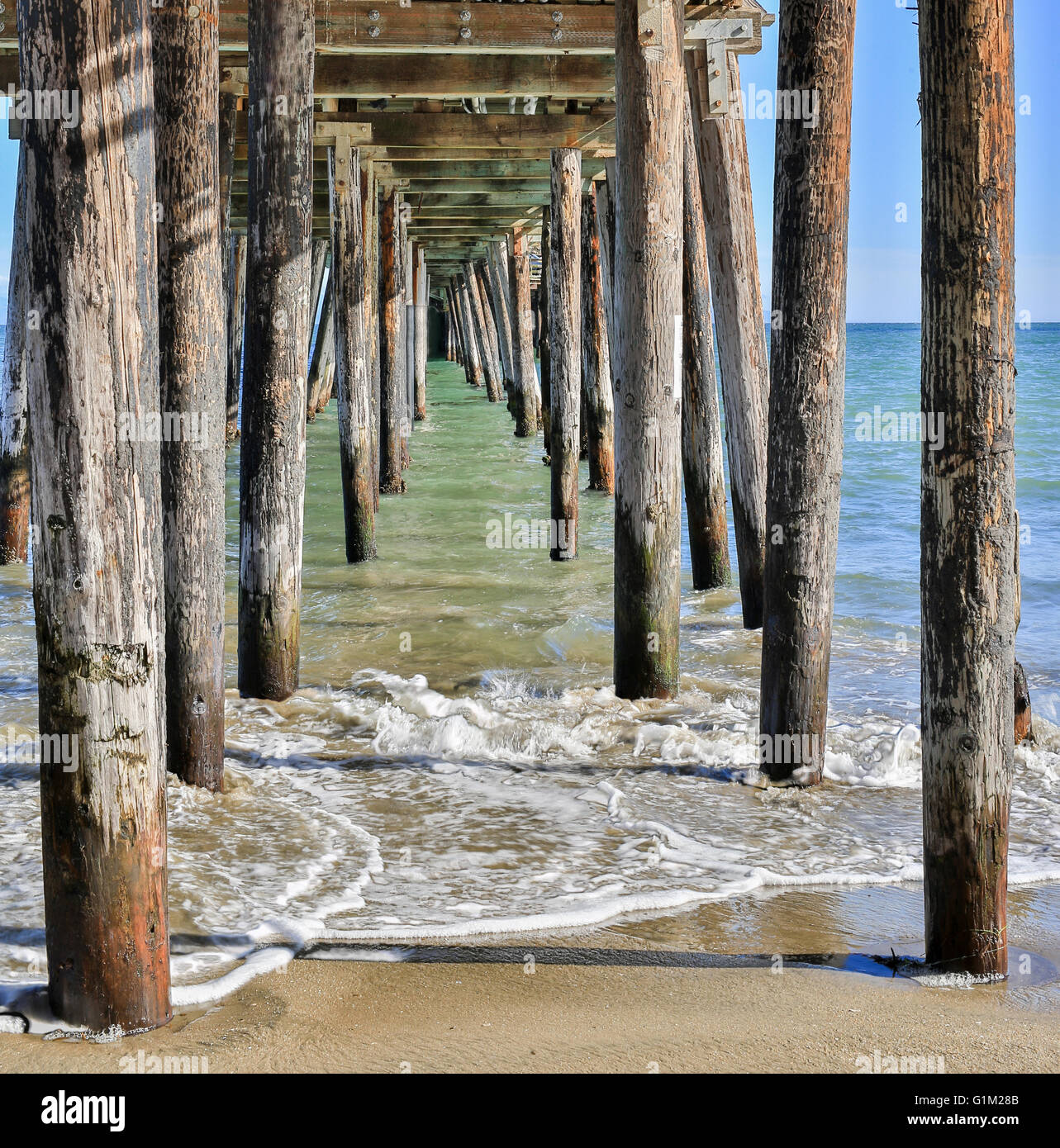 Under The Boardwalk Down by the Sea Stock Photo - Alamy
