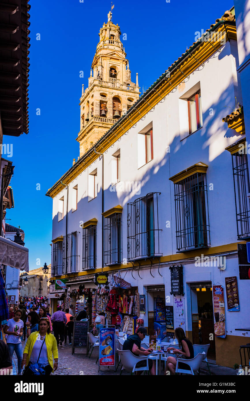 The bell tower of the Cathedral Mosque of Córdoba, called the Tower of ...