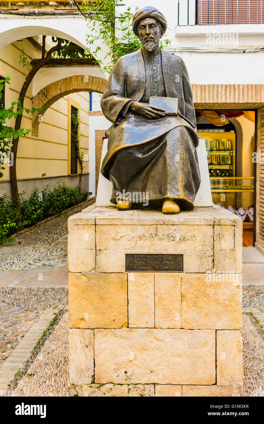 Monument medieval jewish philosopher ben hi-res stock photography and ...