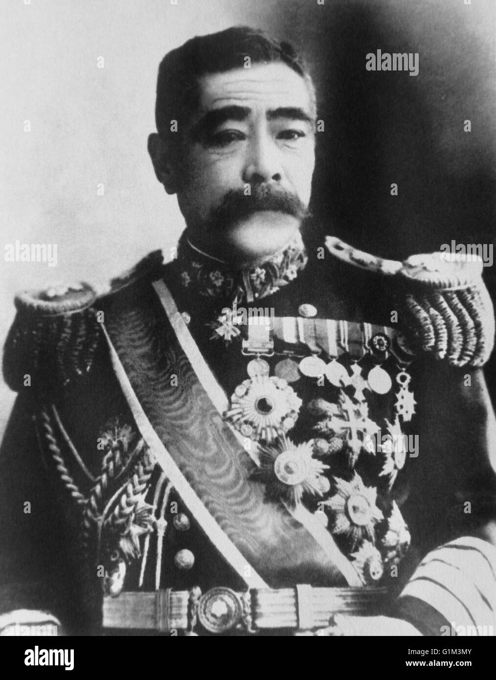 Portrait of Tsugumichi Saigo Stock Photo - Alamy