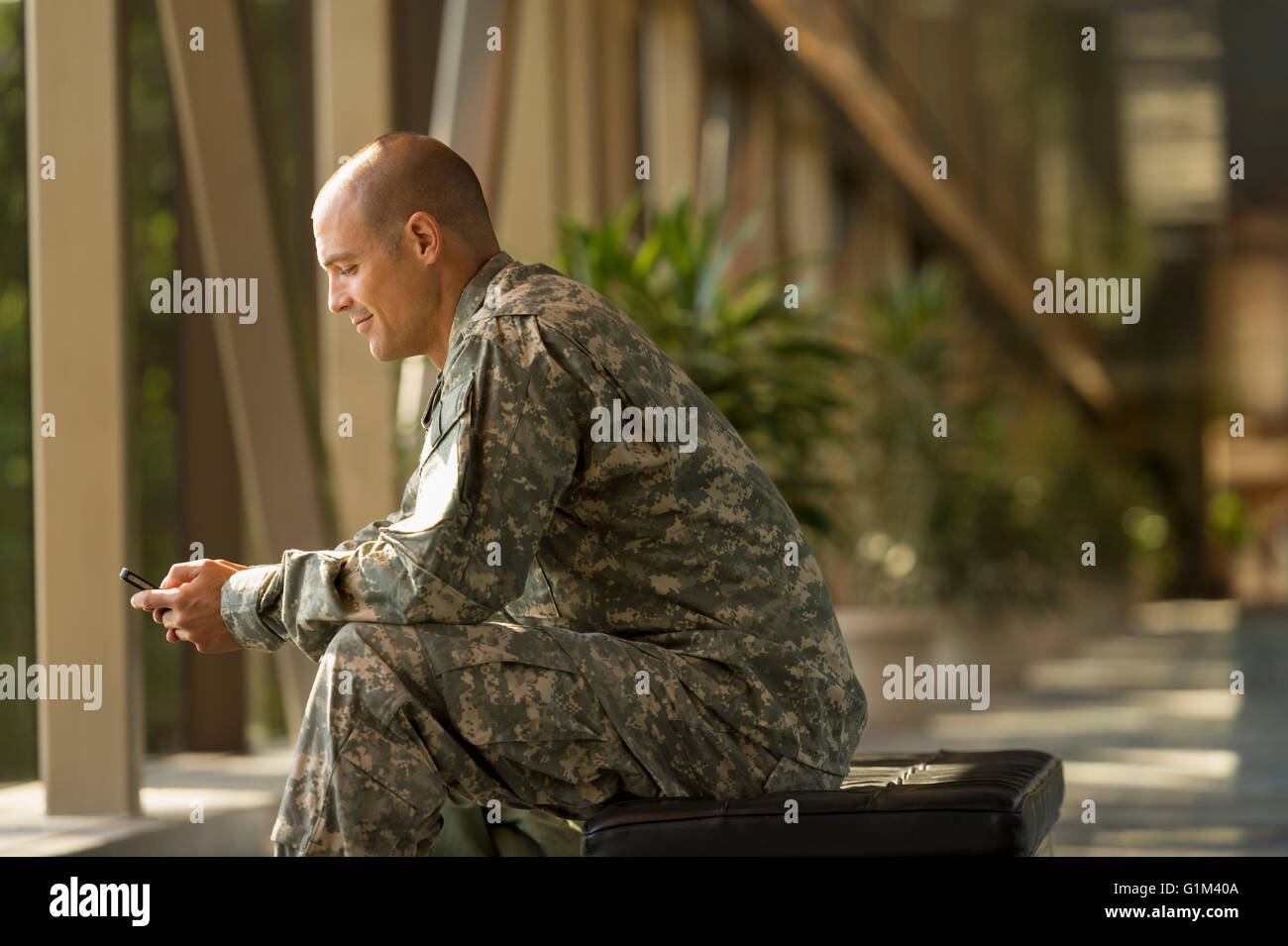 Soldier With Phone High Resolution Stock Photography and Images - Alamy