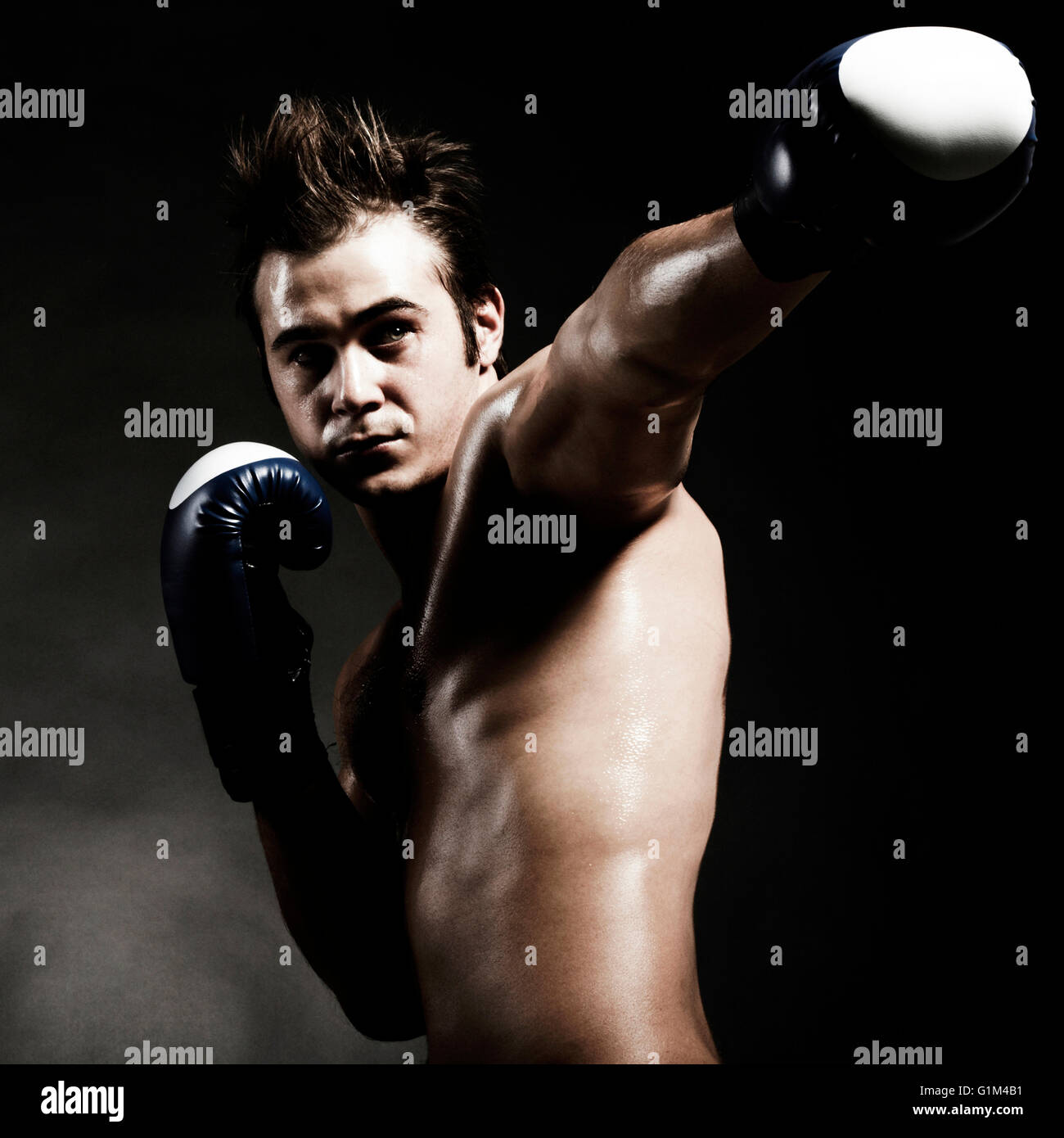 Angle punching hi-res stock photography and images - Alamy