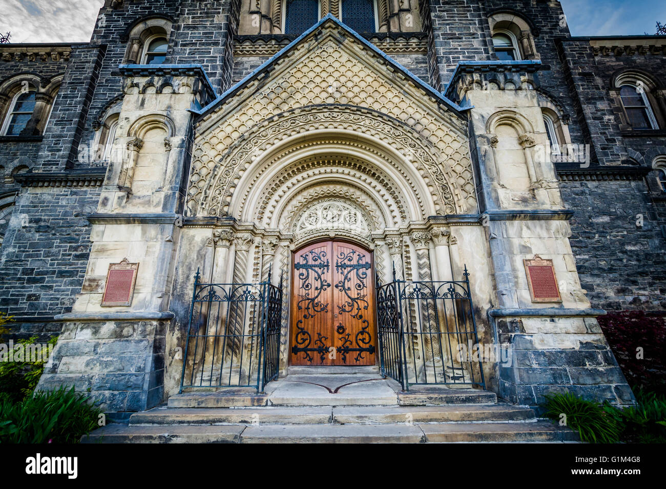 The University College Building at sunset, at the University of Toronto ...