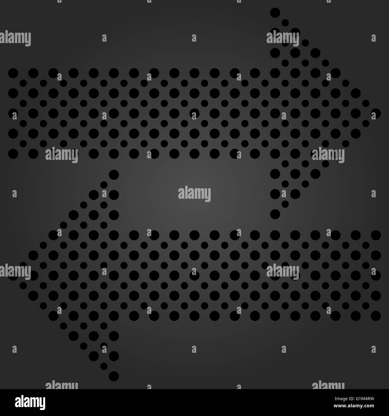 Fine Dotted Black Arrows Stock Photo - Alamy