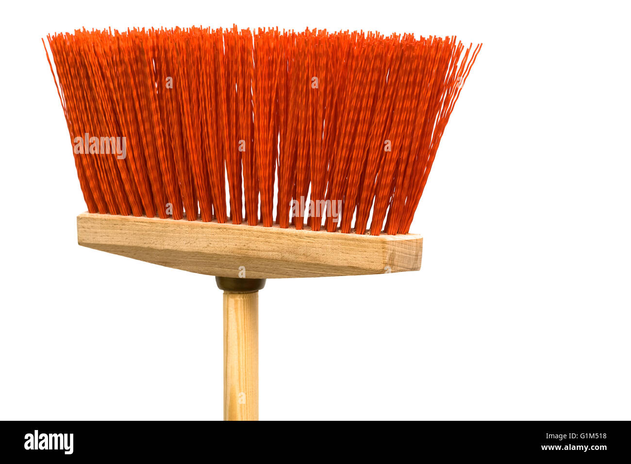 Beautiful red mop on a white background Stock Photo - Alamy