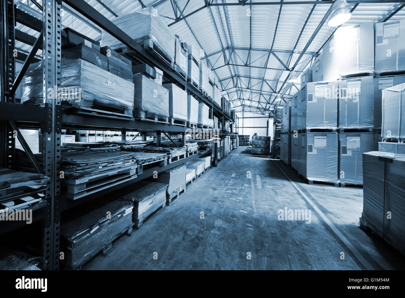 storage of goods in a modern warehouse Stock Photo - Alamy