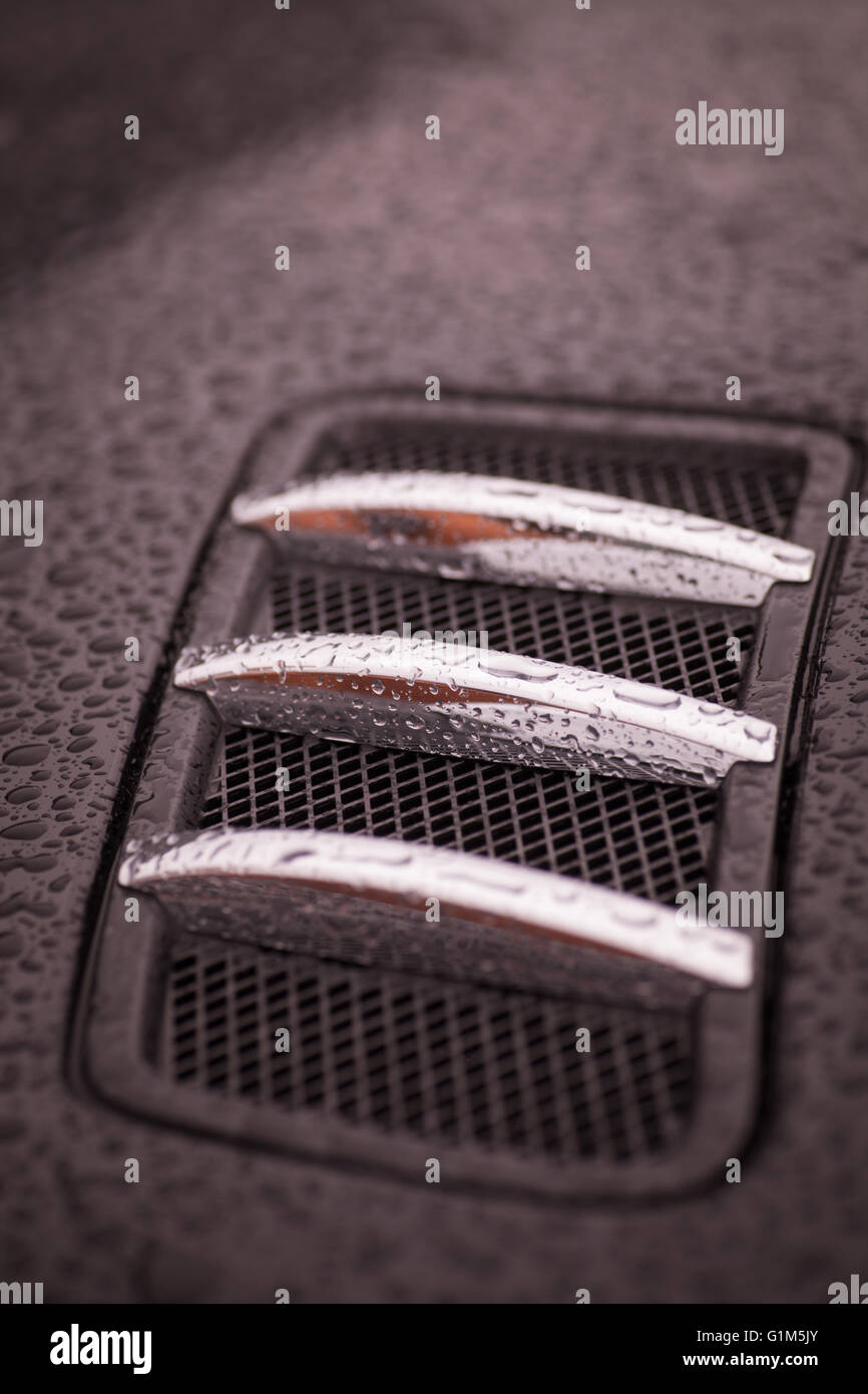 Color image of an air intake scoop on a car Stock Photo - Alamy