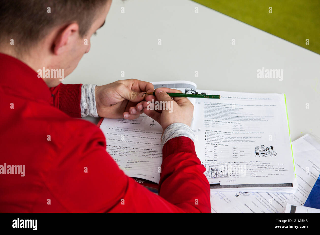 International class during language teaching Stock Photo - Alamy
