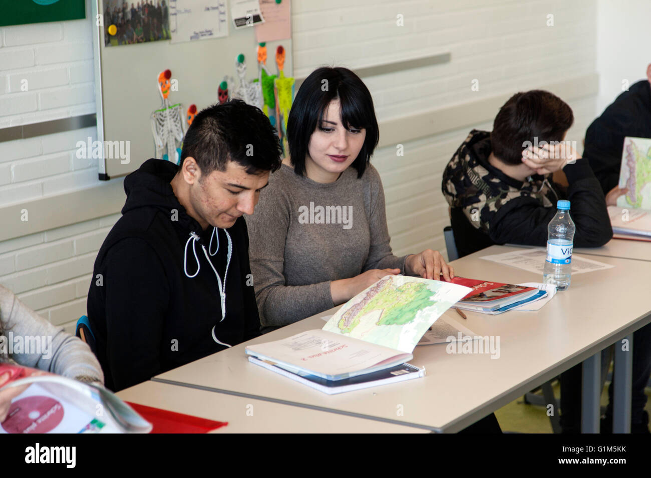 International class during language teaching Stock Photo - Alamy