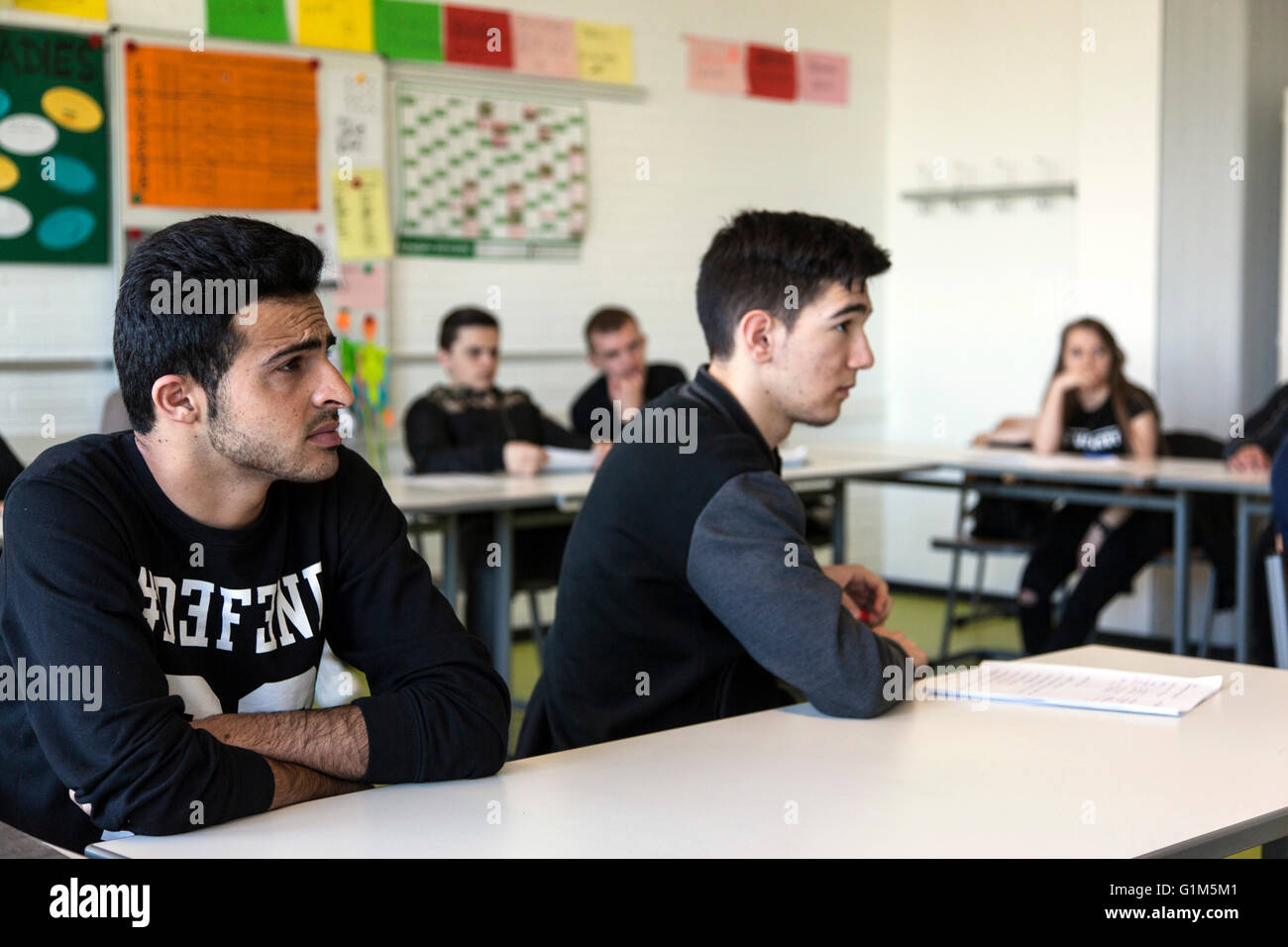 International class during language teaching Stock Photo - Alamy