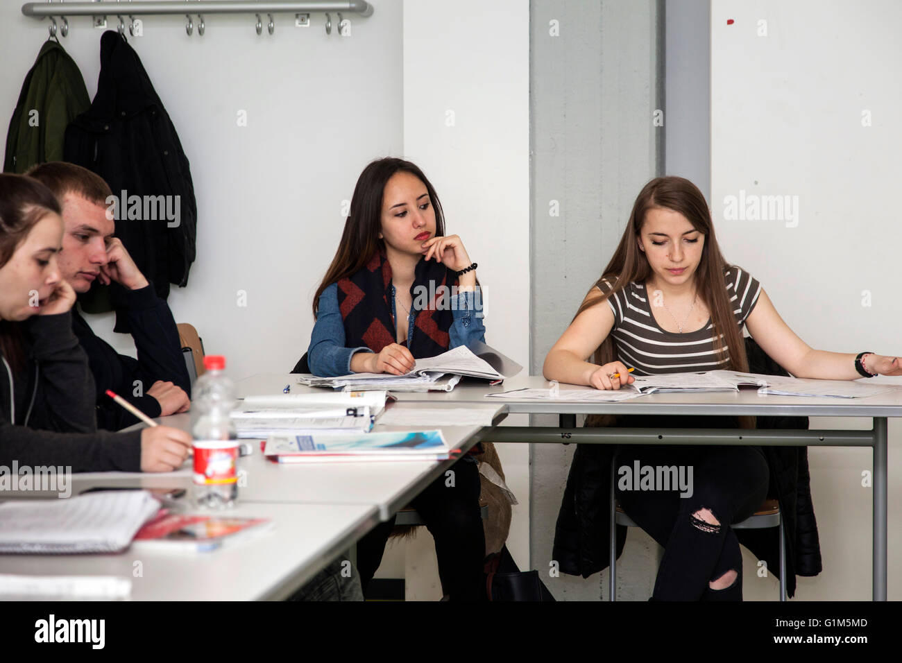 International class during language teaching Stock Photo - Alamy