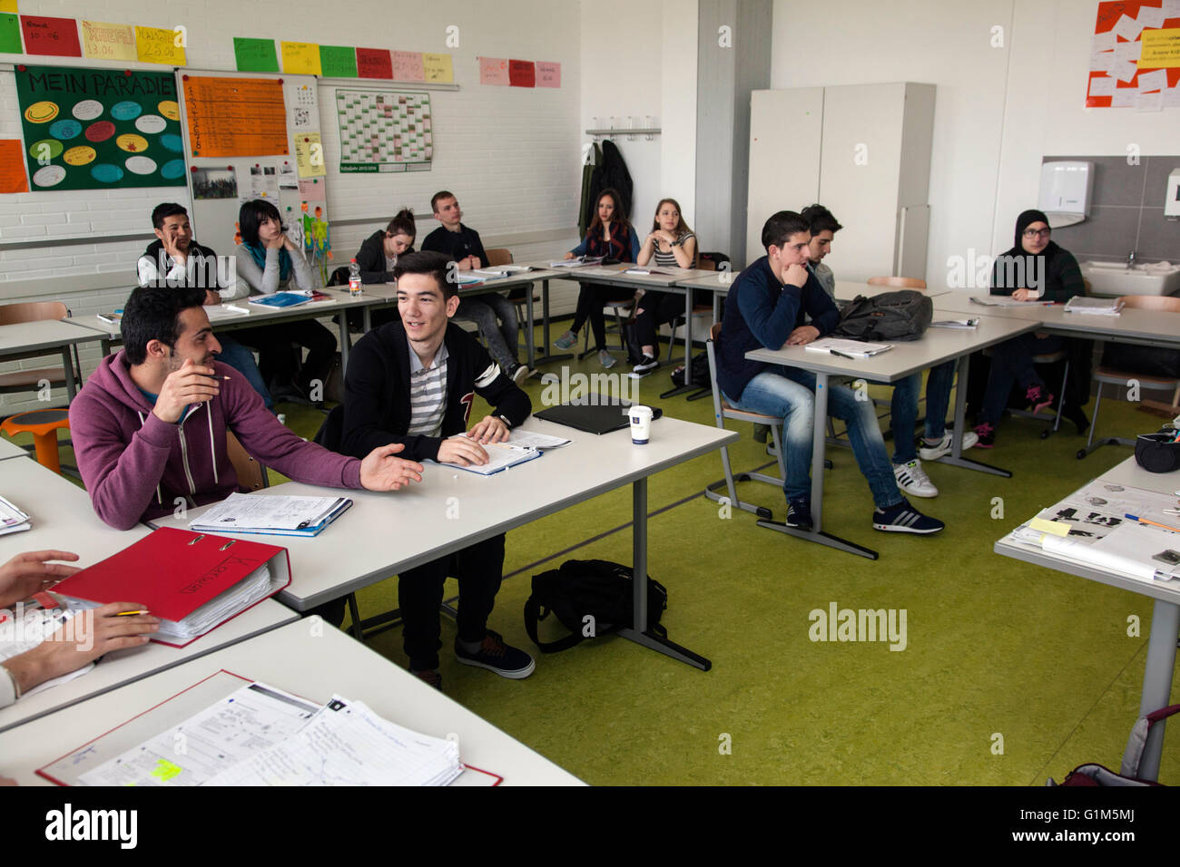 International class during language teaching Stock Photo - Alamy