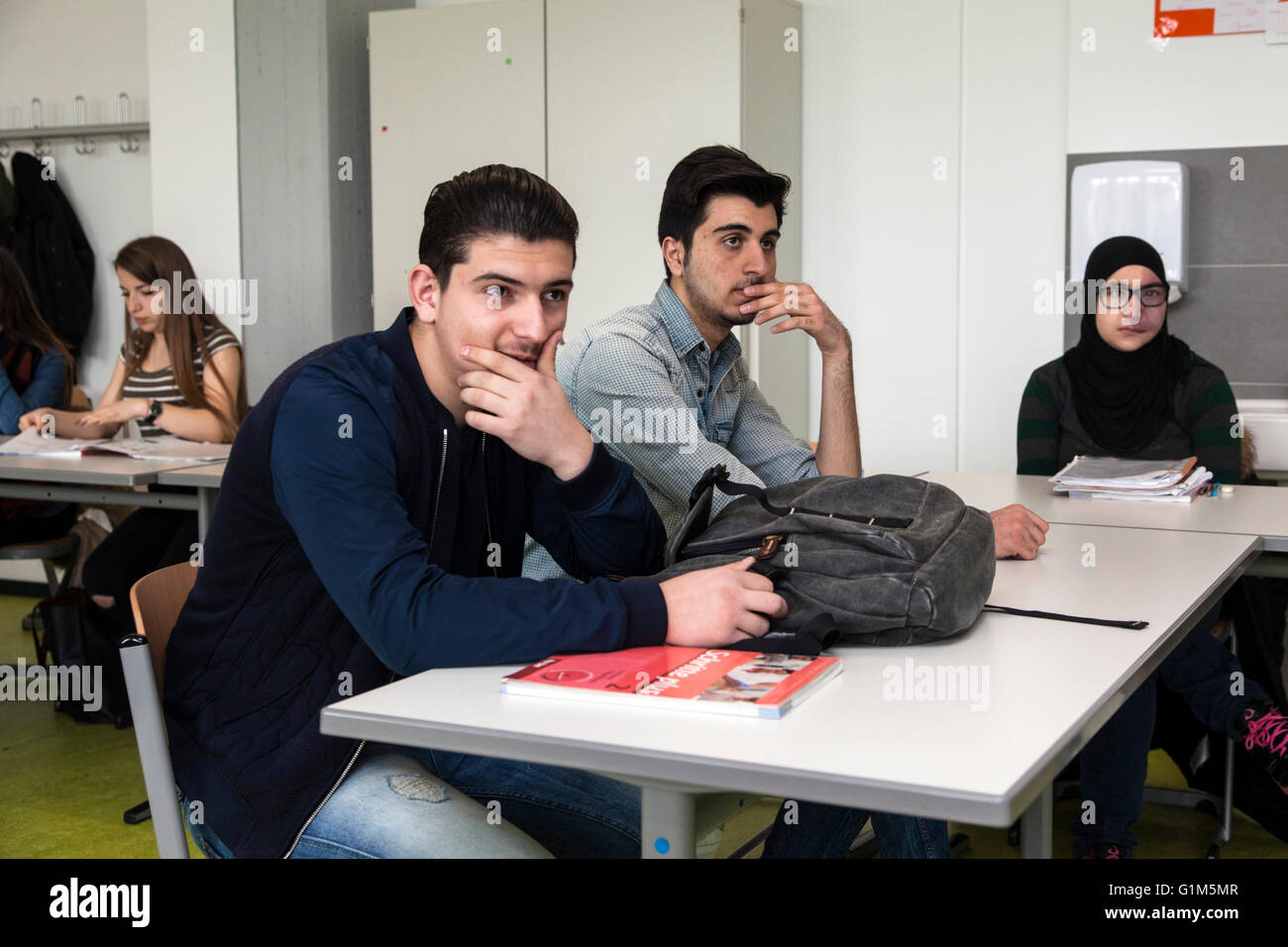 International class during language teaching Stock Photo - Alamy