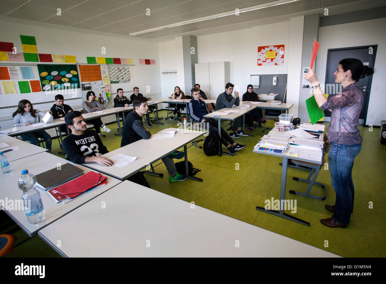 International class during language teaching Stock Photo - Alamy
