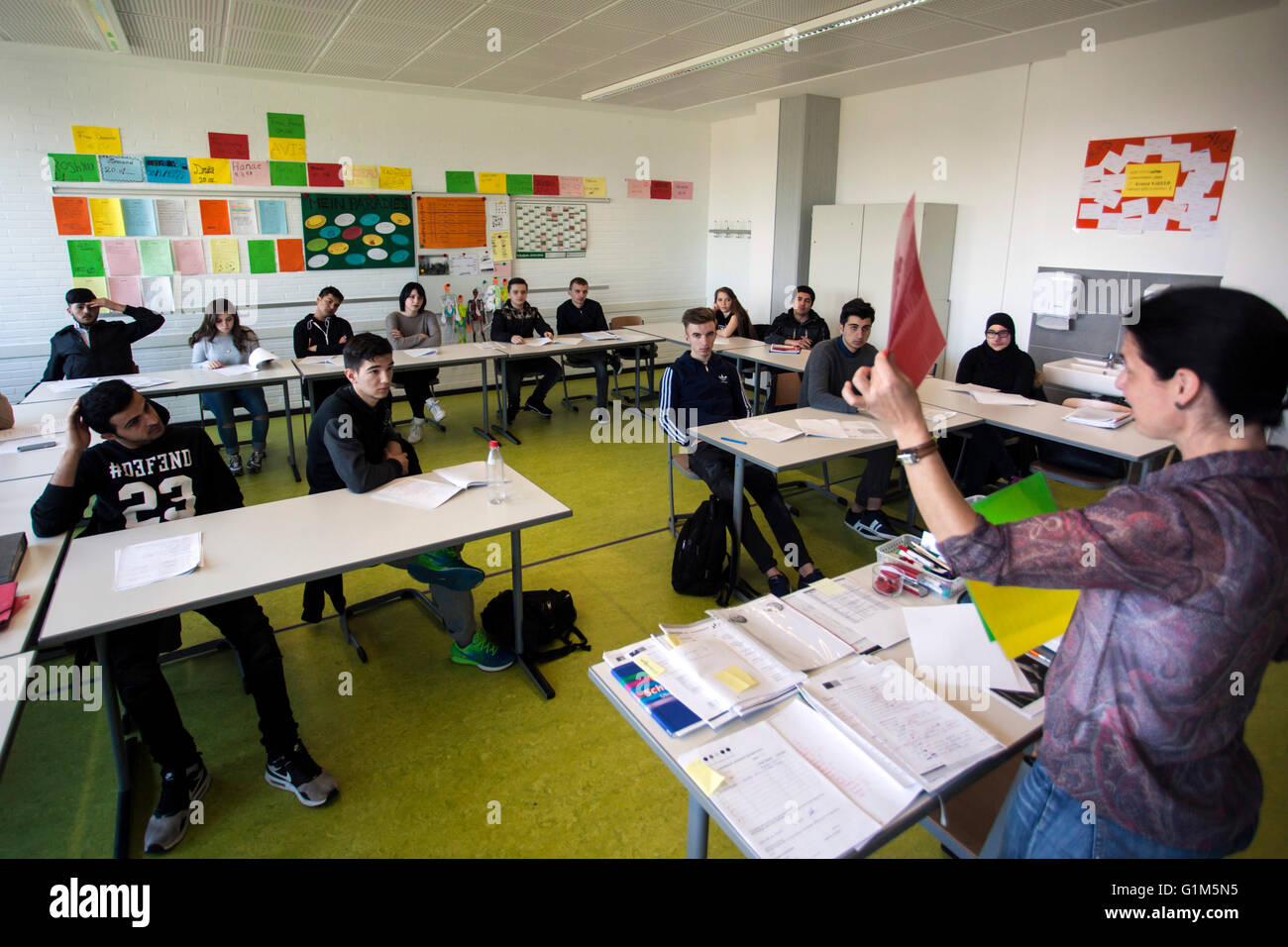 International class during language teaching Stock Photo - Alamy