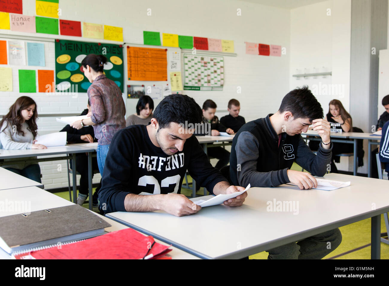 International class during language teaching Stock Photo - Alamy