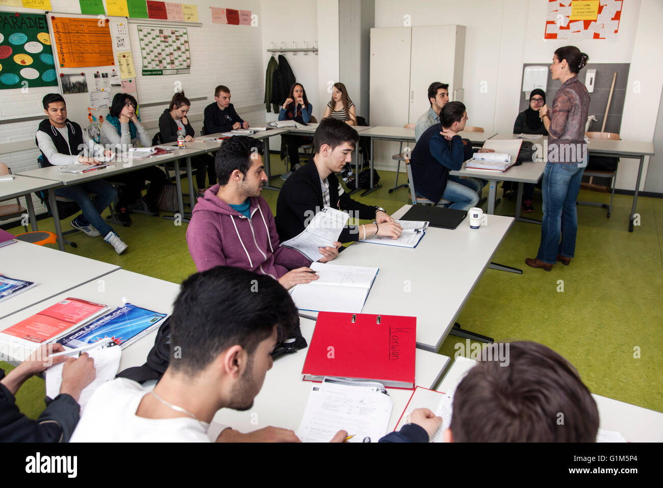International class during language teaching Stock Photo - Alamy