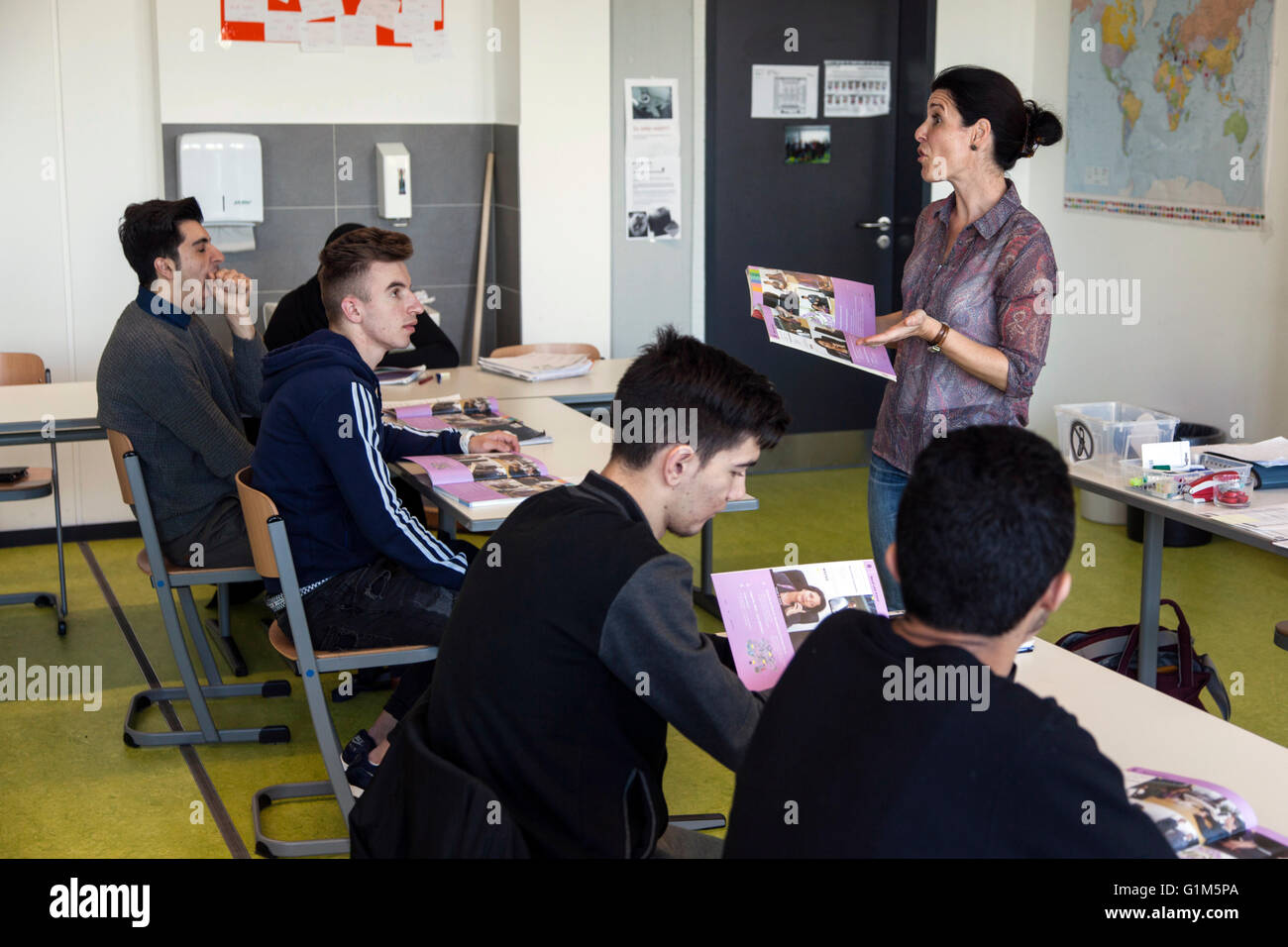 International class during language teaching Stock Photo - Alamy