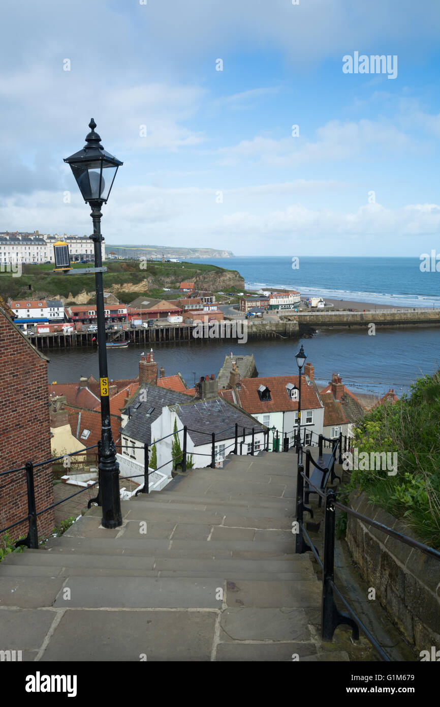 Whitby from it's famous steps Stock Photo - Alamy