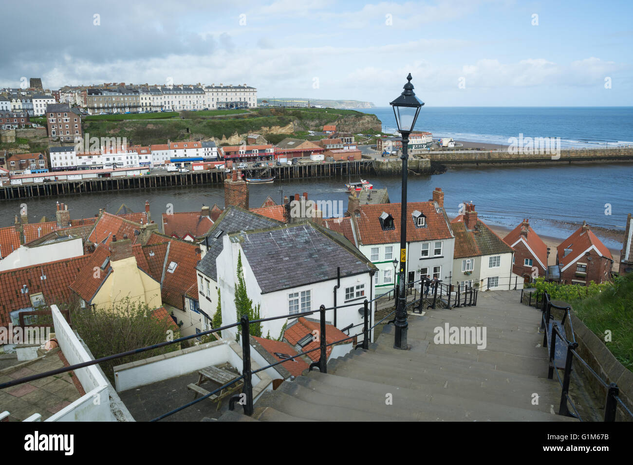 Whitby from it's famous steps Stock Photo - Alamy