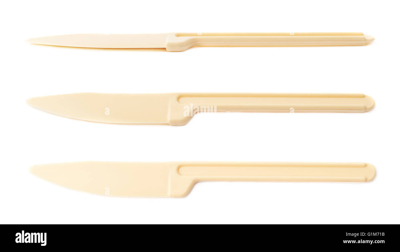 Plastic knife tool isolated Stock Photo - Alamy
