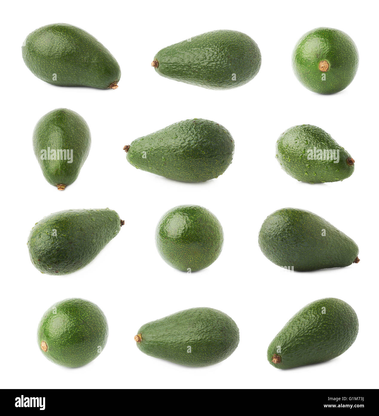 Single ripe avocado fruit isolated Stock Photo - Alamy