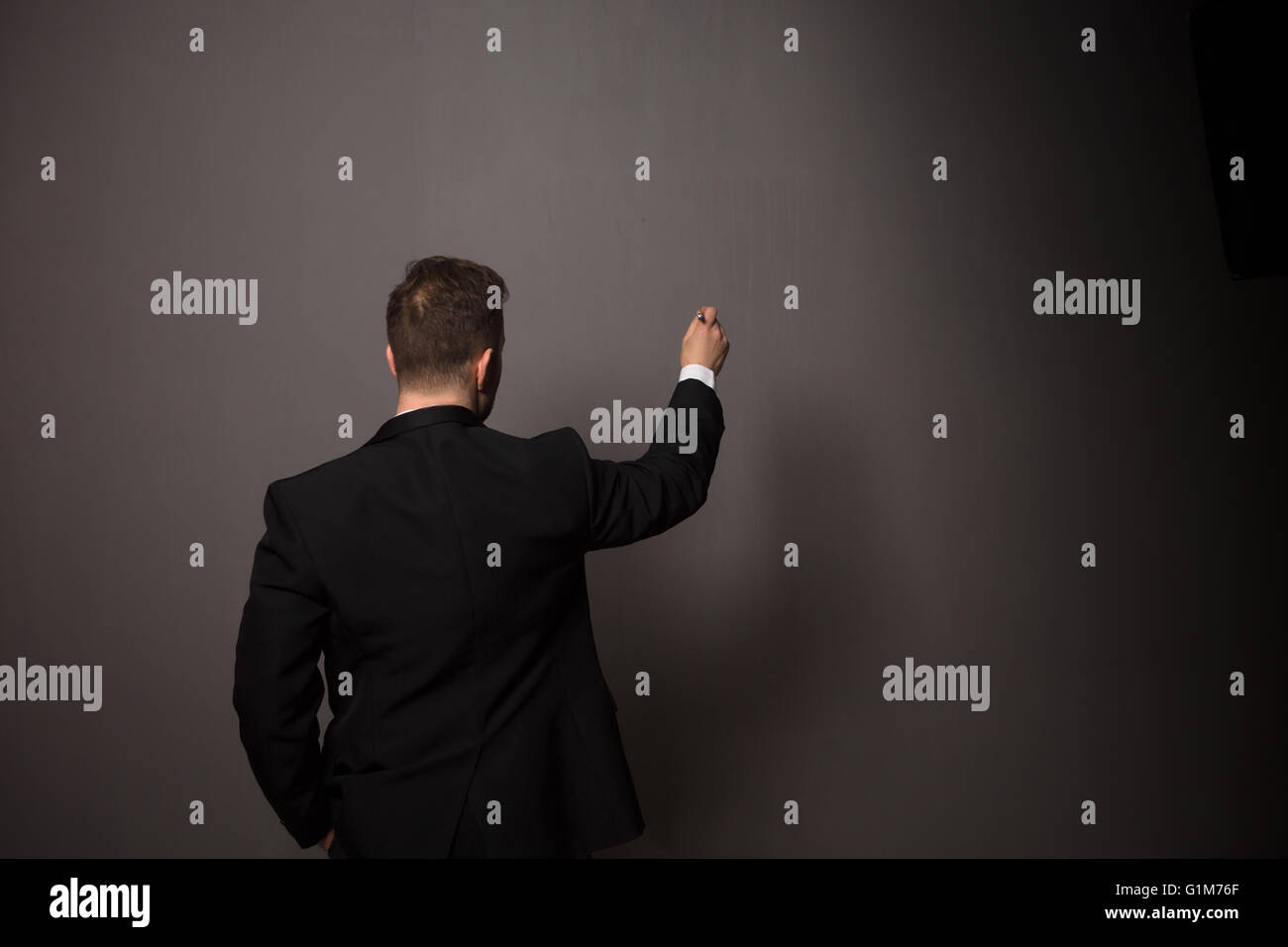 Successful businessman back view isolated hi-res stock photography and ...