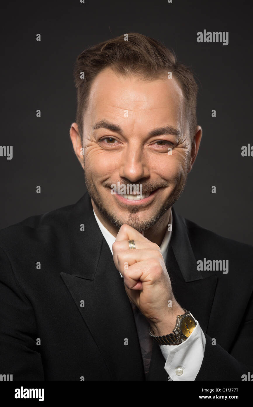 Studio portrait caucasian businessman hi-res stock photography and ...