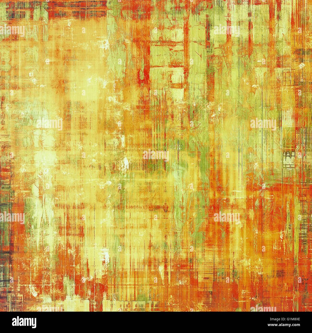 Abstract grunge background with retro design elements and different ...